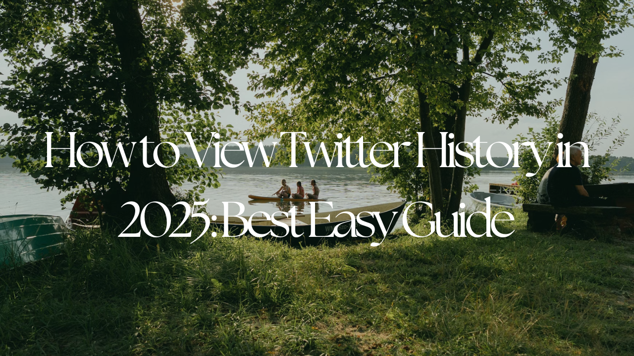 How to View Twitter History in 2025: Best Easy Guide | Blog